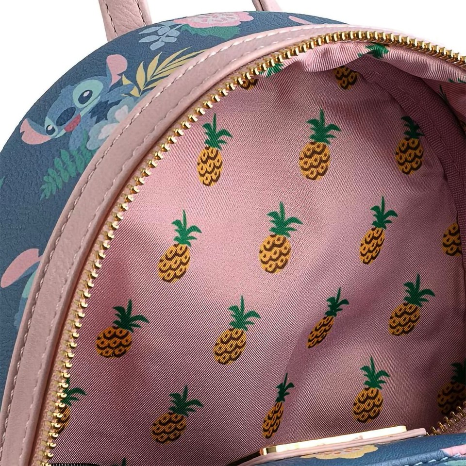 Loungefly Disney Lilo & Stitch Scrump Floral Pineapple Mini Backpack ...