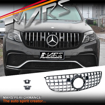 Chrome Bumper Bar Grill Grille for Mercedes-Benz GLS X166 & AMG GLS63 ...