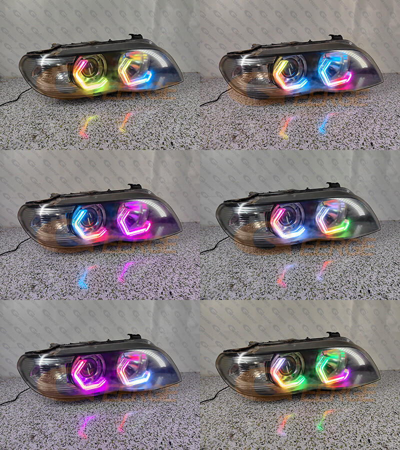 For BMW X5 E53 2000 - 2006 Concept M4 Iconic Style RGB LED Angel Eyes ...