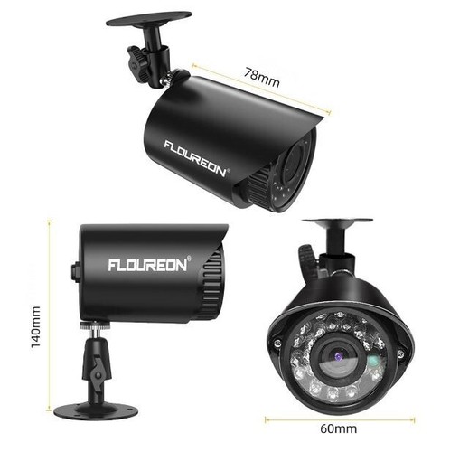 Floureon Security Camera NTSC System 4/8 AHD Cameras, 720P/1080P, 4CH ...