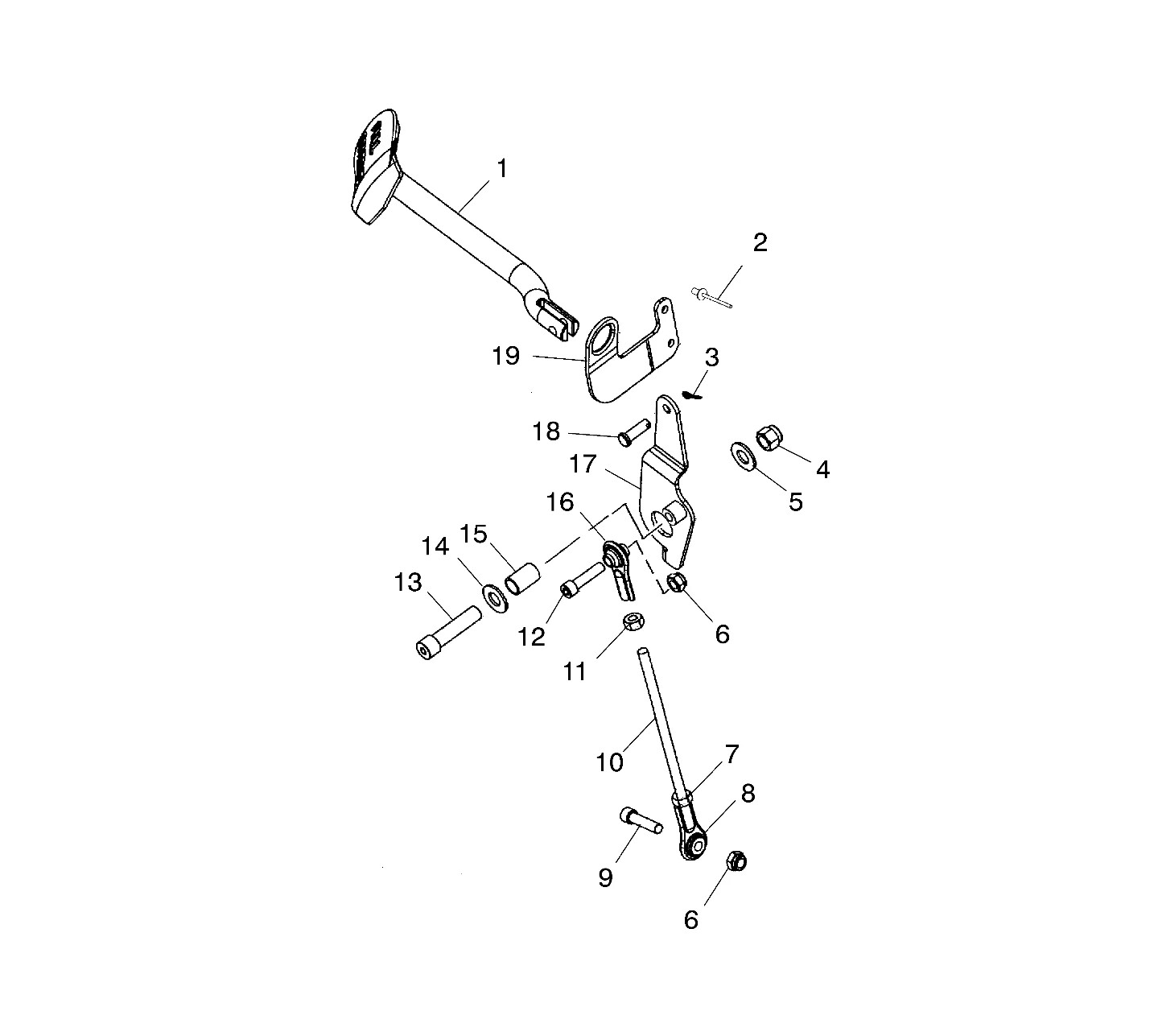 NEW OEM POLARIS 2002 CLASSIC XCSP 600 700 800 REVERSE SHIFT LEVER ...