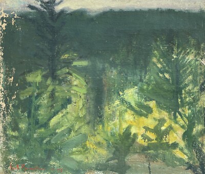 ERNST RASMUSSEN 1912-1964 WALDINNERES NADELBÄUME EXPRESSIV MODERN ...