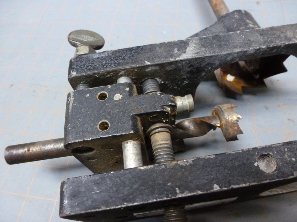 VTG Schlage 2-1/8" Door Handle Lock & Plunger Hole Drilling Boring Jig ...