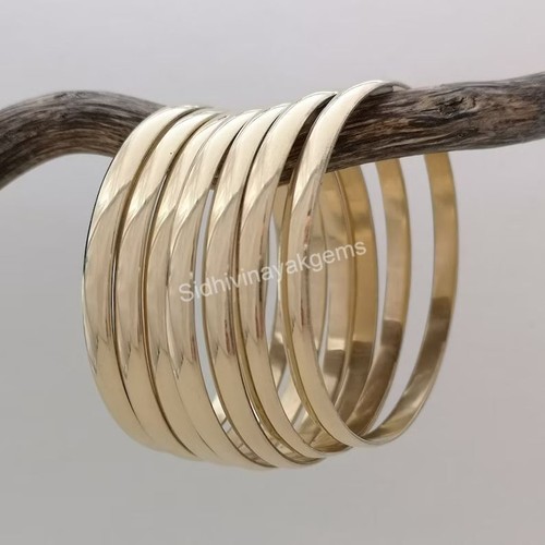 Set of 7 Bangles, Gold Tone Bracelet Stacking Brass Bangles, 7 Day ...