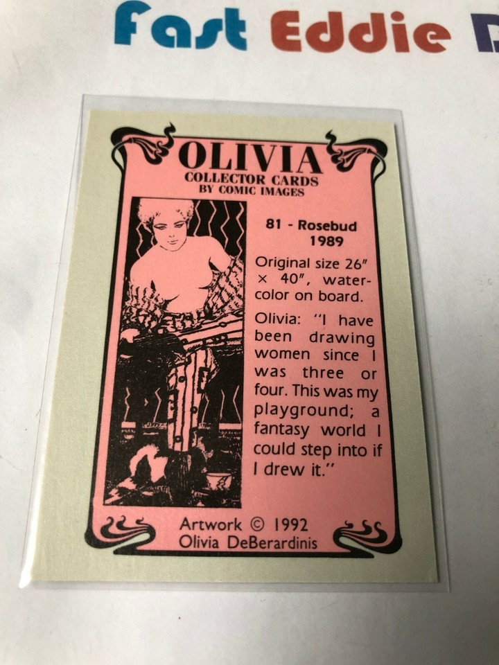Comic Images 1992 Olivia De Berardinis Collector Card 81 Rosebud 1989