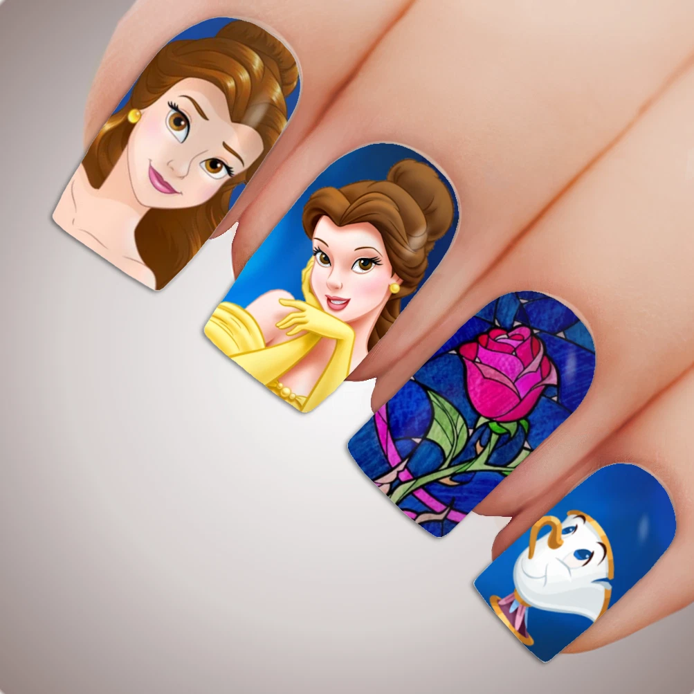 Beauty And The Beast Nail Designs