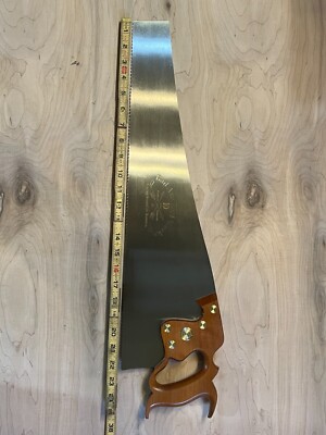 Bad Axe, Matched Pair 22" D8 Hand Saws, 10 PPI Cross Cut and 7 PPI Rip ...