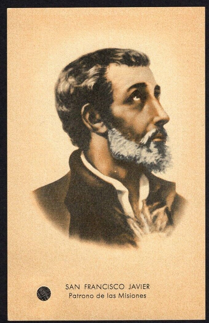 Holy card antique relic de San Francisco Javier santino image pieuse ...