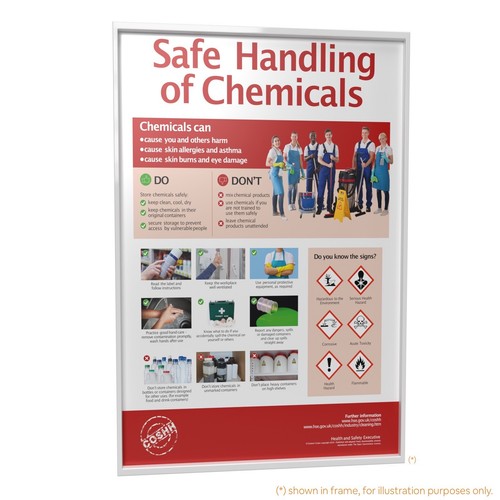 COSHH Safe handling of Chemicals Poster / A4 / A3 / A2 | eBay UK