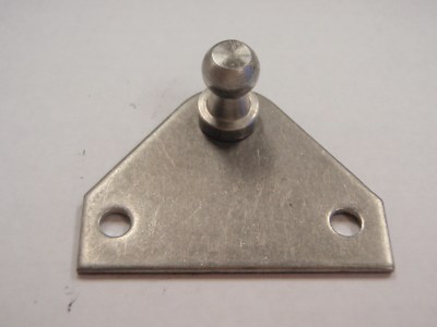 GAS SPRING MOUNTING BRACKET SL40 SL40SSP37 FLAT STAINLESS ATTWOOD 10MM ...