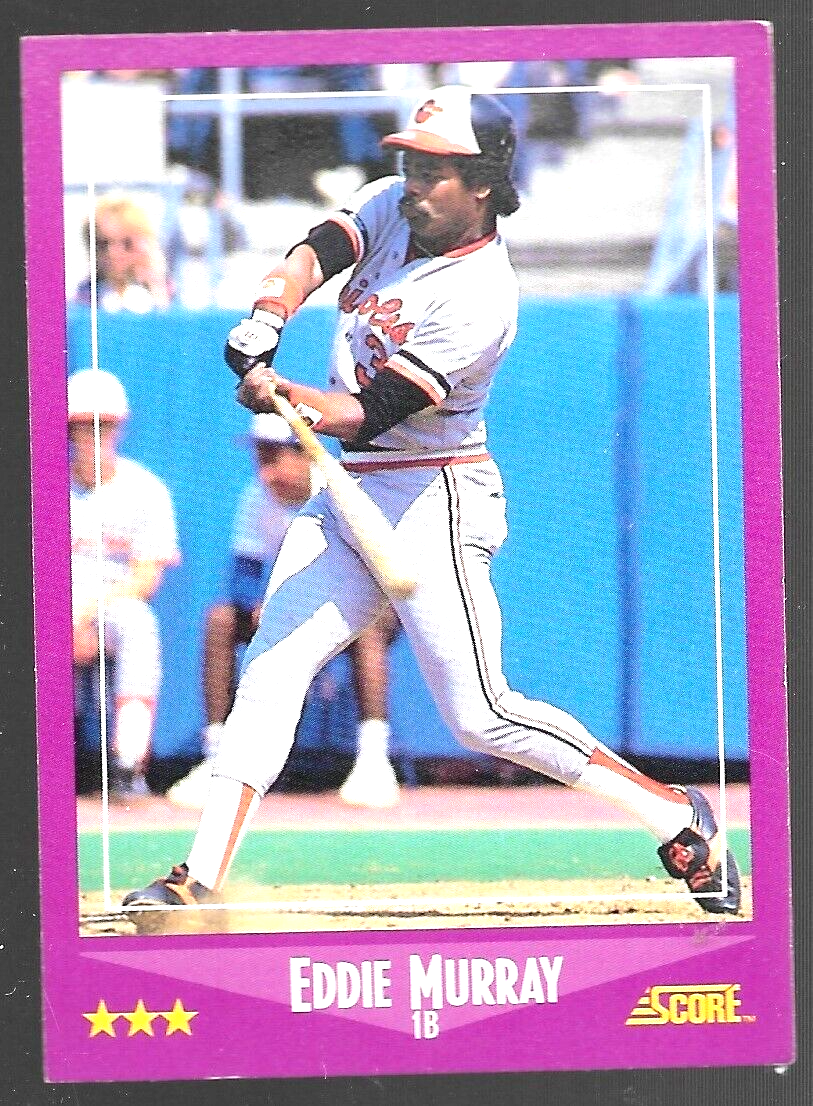 1988 Score Eddie Murray 18 Of 660 Baltimore Orioles Baseball Card | eBay