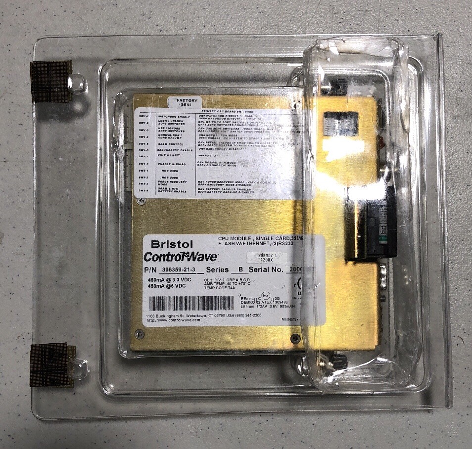 BRISTOL BABCOCK CONTROLWAVE CPU 32MB 1 ENET, 2 RS-232 396359-21-3 | eBay