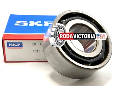 SKF 3311A ANGULAR CONTACT BALL BEARING DOUBLE ROW, OPEN 55x120x49,2mm ...