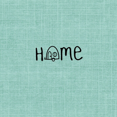 Home UNMOUNTED Rubber Stamp, Camper Trailer, RV Travel, Wilderness ...