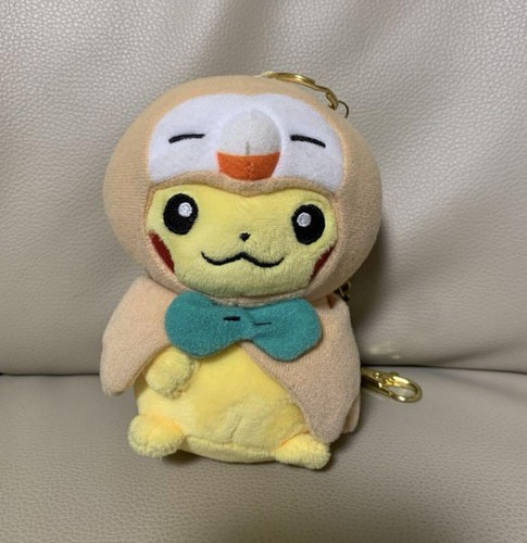 Mokuro Rowlet Wearing Poncho Pikachu Mascot Plsuh Doll Pokemon Center ...