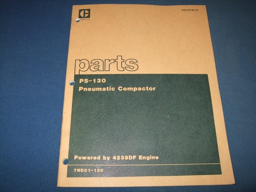 Cat Caterpillar PS-130 Pneumatique Compacteur Pièces Livre Manuel S/N ...