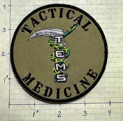 Tactical Medicine TEMS OD green Patch | eBay