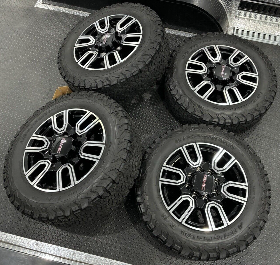 AT4 KO2 20" GMC Sierra HD 2500 3500 OEM Factory Black Wheels Tires ...
