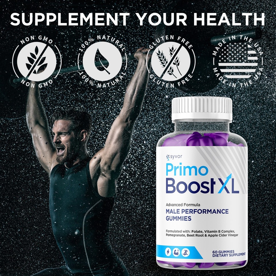 (1 Pack) Primo Boost XL Gummys Advanced Formula PrimoBoost XL Male 60 ...