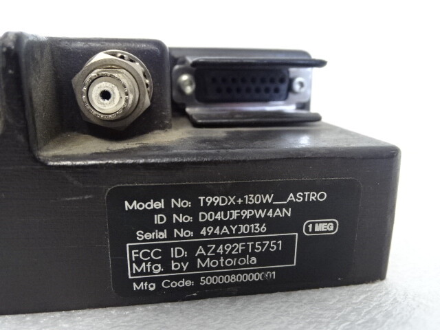 Motorola Astro Spectra T99DX+130W-ASTRO D04UJF9PW4AN 800Mhz | eBay