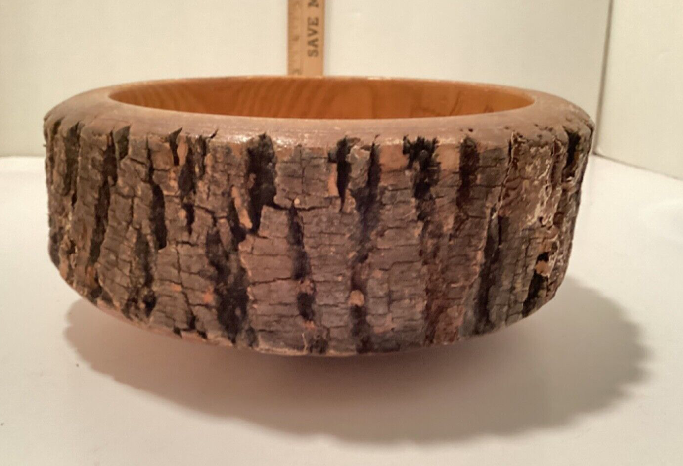 Vintage Rustic Ware Wooden Tree Bark Nut Bowl 7.75" - NO Picks or ...