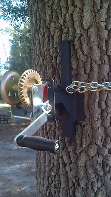 Tree hoist EZ - WINCH MOUNT EZ- Feeder Hanger hog deer hunting *NO ...