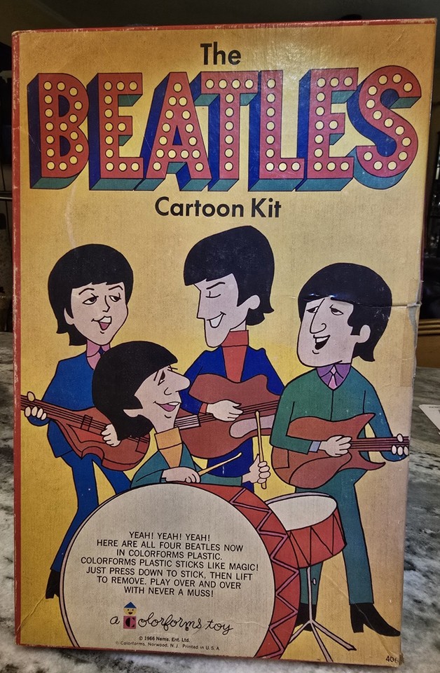 Beatles Colorforms Cartoon Kit NEMS Vintage 1966 | eBay