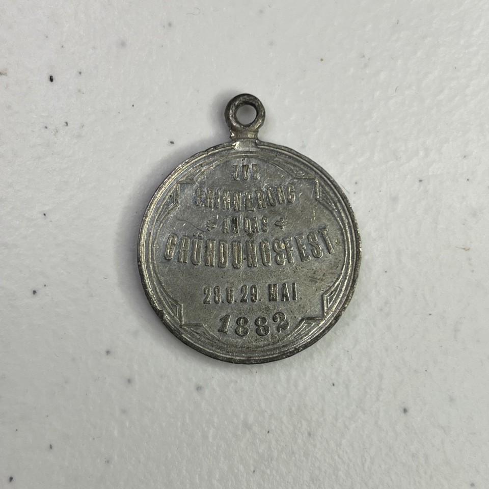 Antique German 1882 Commemorative Medal/Pendant | eBay