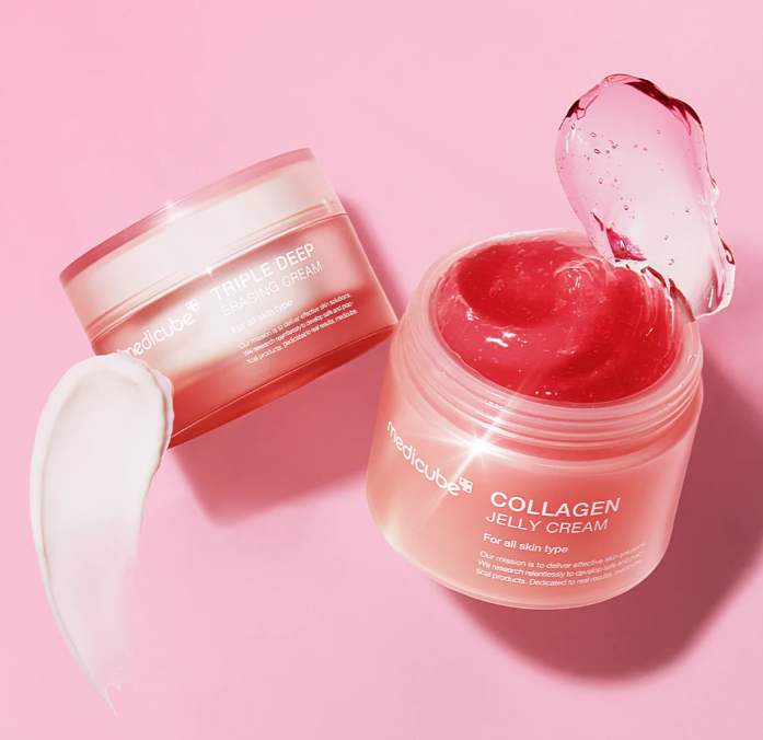 MEDICUBE Collagen Niacinamide Jelly Cream 110ml + Triple Deep Erasing ...