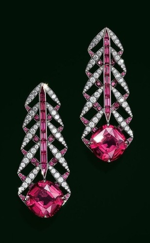 Cushion Lab Burmese Ruby Dangle Earrings 925 Fine Silver Statement Women Jewelry | eBay