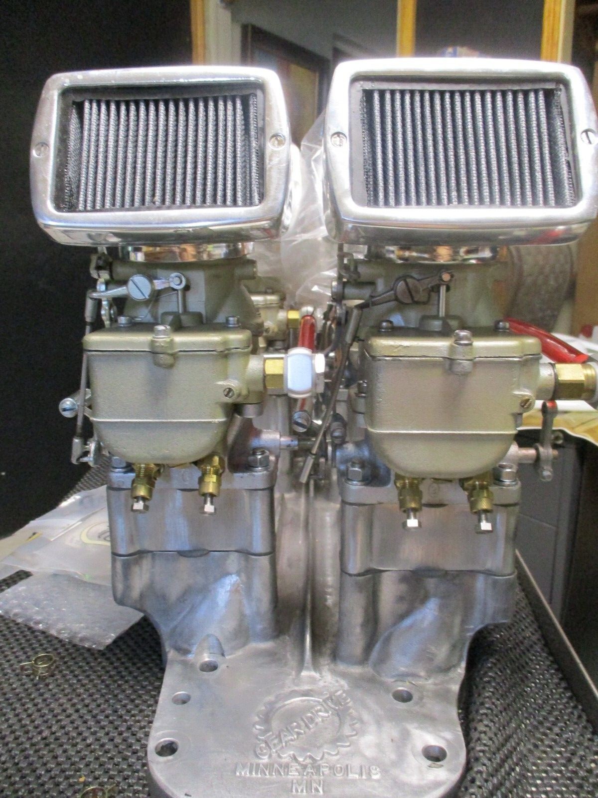 1932-1948 Ford Flathead V8 4x2 Intake Manifold | Stromberg 81 Carbs ...