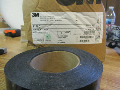 3M ELECTROCUT GRAPHIC FILM BLACK 1178C 2IN. X 50YD. S10 | eBay