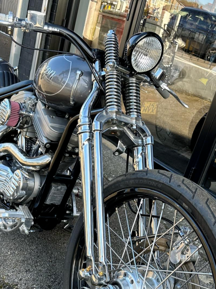 Antique Vintage Springer Forks for Harley Bobber Chopper Chrome Big ...