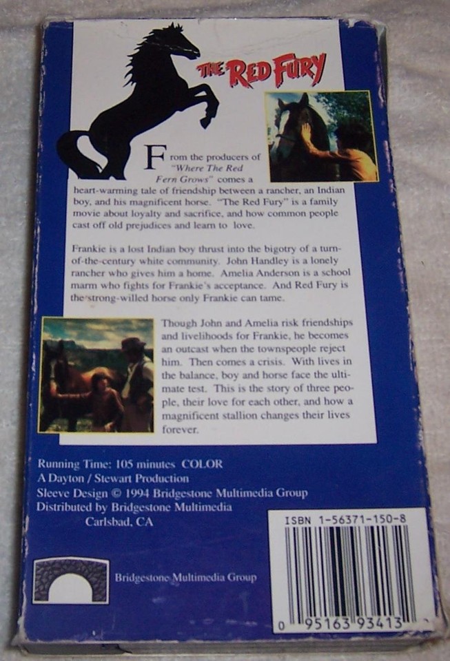 Red Fury VHS Video 95163934132| eBay