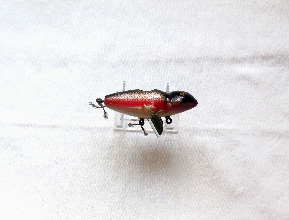Vintage Creek Chub Bait Co Jigger Rare Nice Condition Glass Eyes Wood ...
