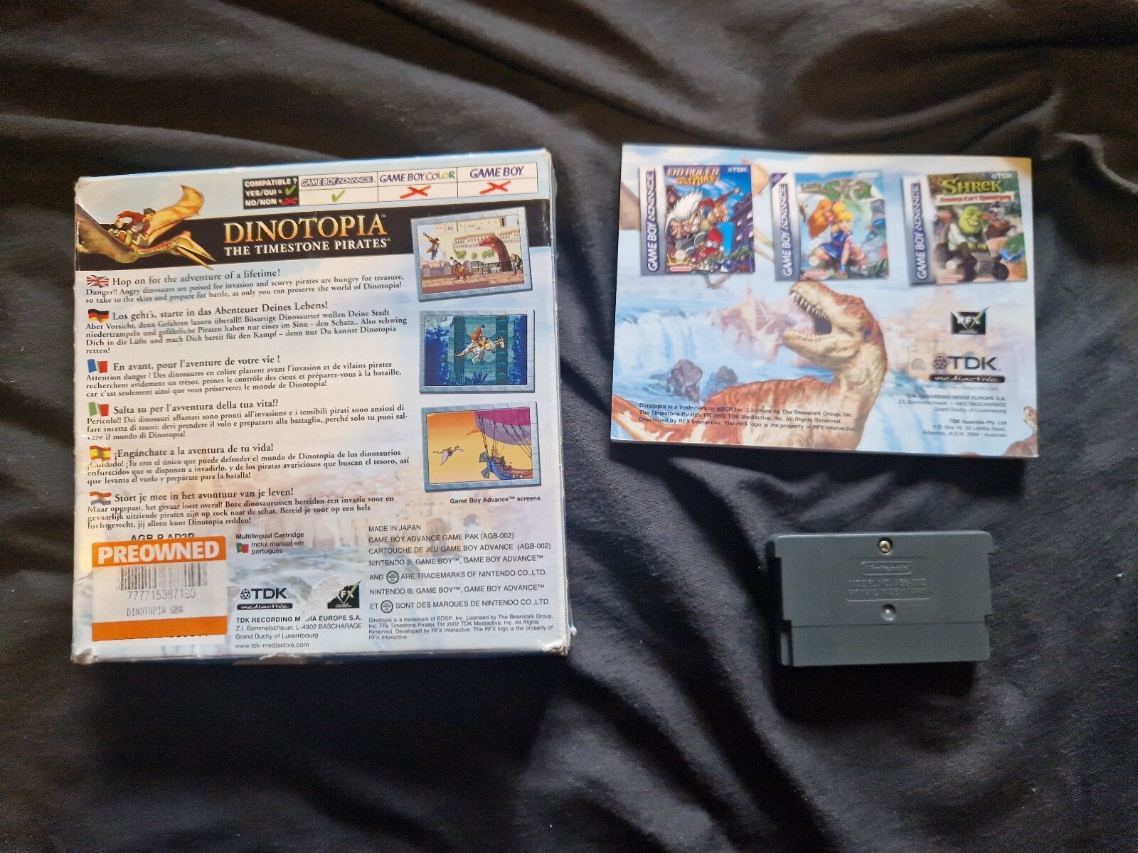 DINOTOPIA THE TIMESTONE PIRATES Nintendo Game Boy Advanced Game | eBay UK