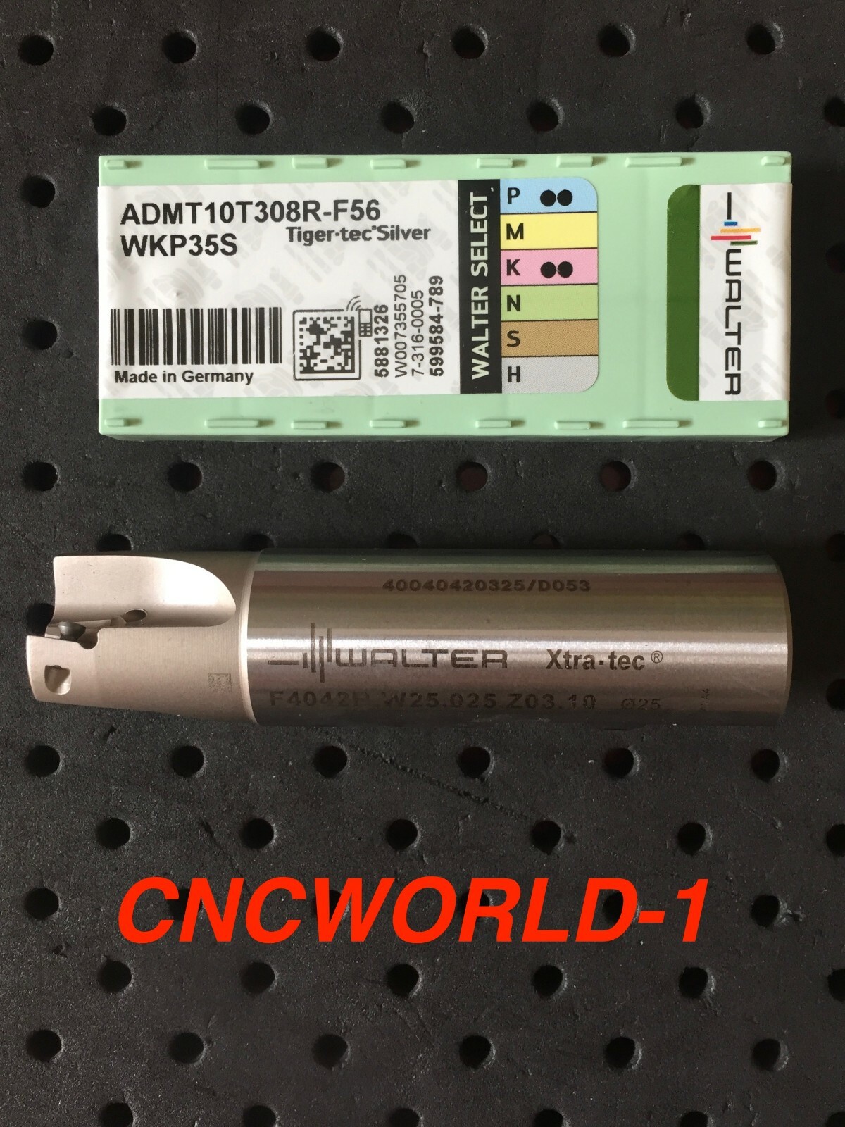 10 Pcs Walter ADMT10T308R-F56 WKP35S , 1 Box + D25 F4042R.W25.025.Z03 ...