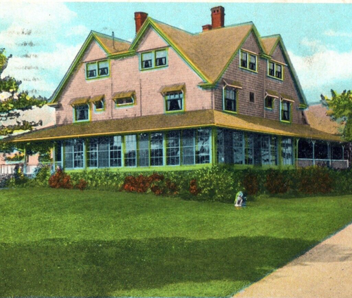 Cape Cod Massachusetts Gray Gables Inn Postcard Vintage 1935 Grover ...