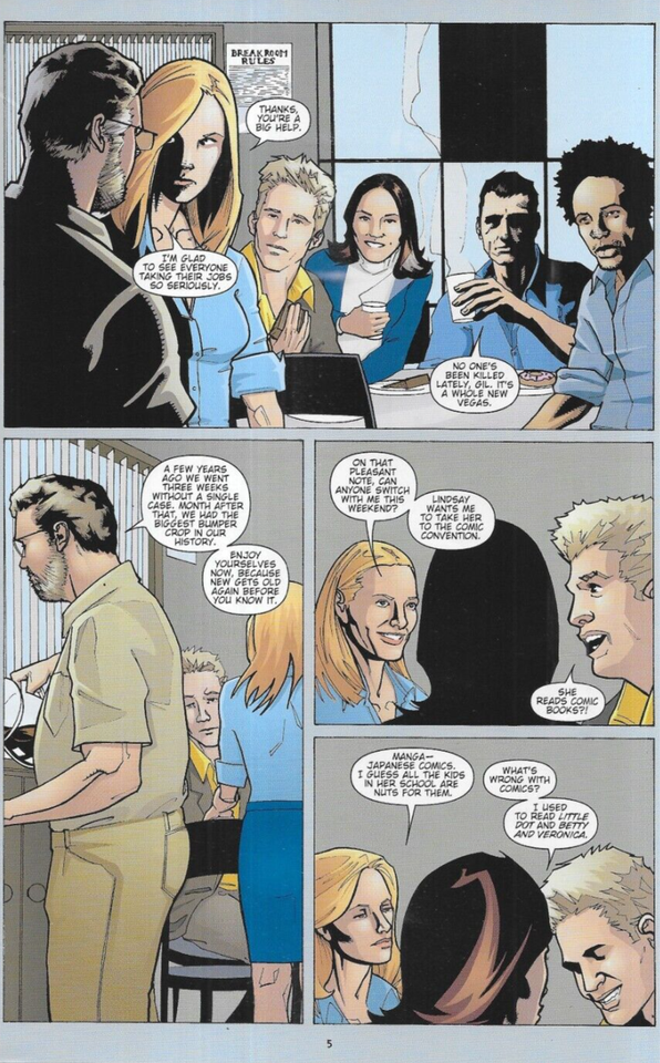 CSI Comic 1 Dying In The Gutters Cover A First Print 2006 Ed Brubaker ...