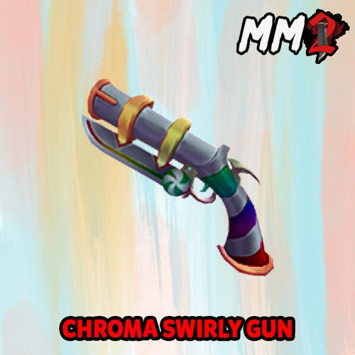Roblox Murder Mystery 2 MM2 Chroma Swirly Gun SAME DAY DELIVERY ...