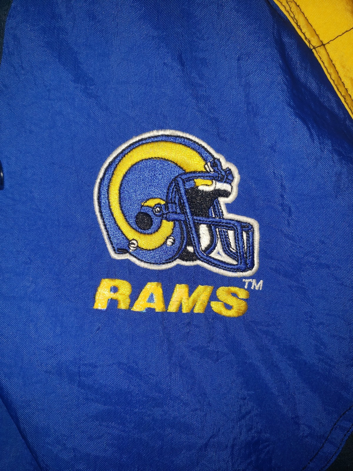 Vintage Rare 90s Starter Los Angeles LA Rams Quilted Parka Jacket NFL ...