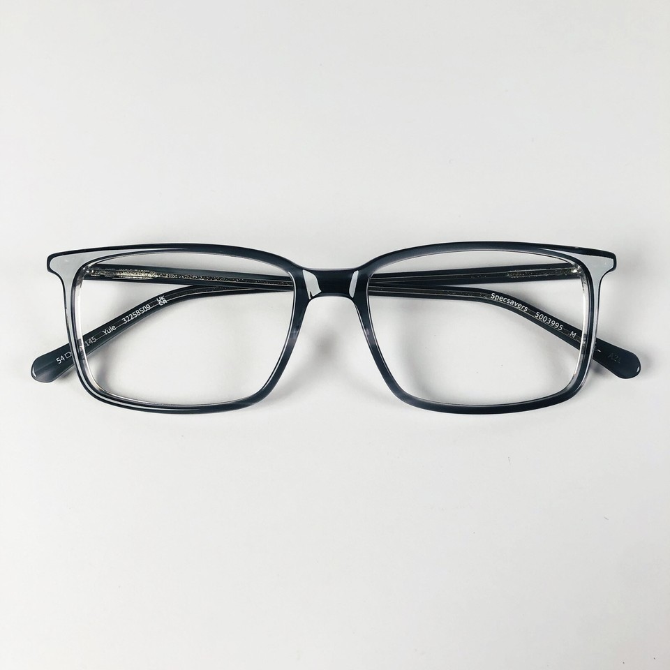 SPECSAVERS eyeglasses TRANSLUCENT GREY SQUARE glasses frame MOD: YULE ...