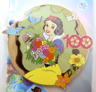 Disney 100 Pin Pink a la Mode Snow White Princess Florals LE 300 ...