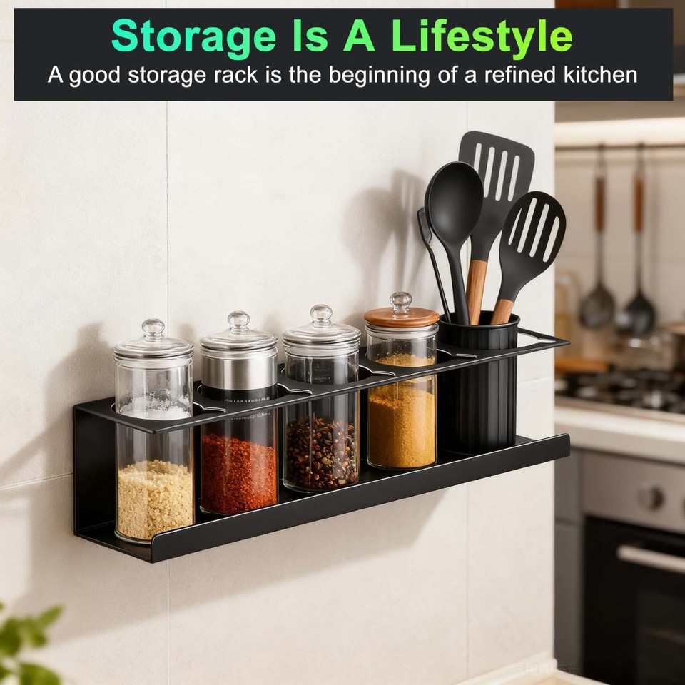 4 Wall-Mounted Spray Can Holder Rack Organize Steel Aerosol Can Holder ...