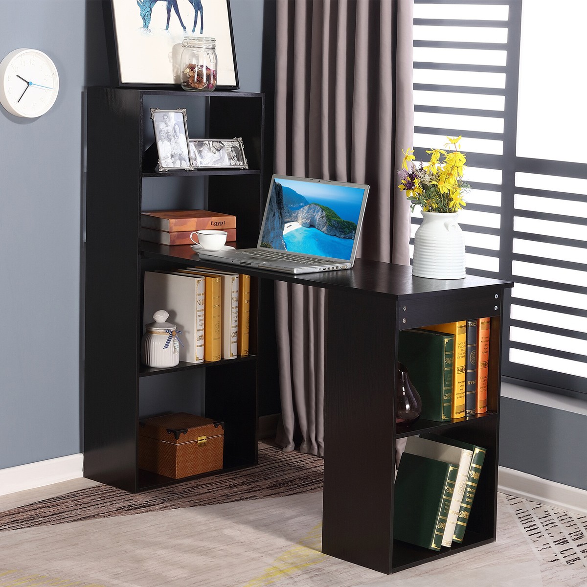 Study Table With Storage Designs Large Study Desk Ivory White