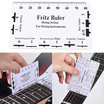 Guitar Neck Ruler For Guitar Accurate String Action Ruler Portable PVC ...