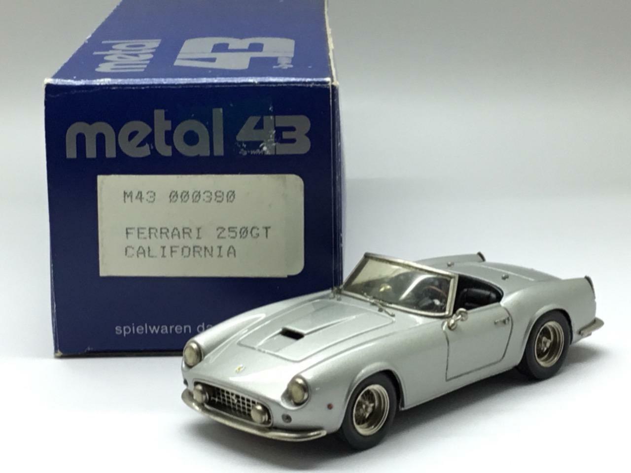 AMR METAL 43 WHITE METAL KIT BUILT FERRARI 250GT CALIFORNIA SILVER REF ...