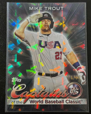 MIKE TROUT 2023 Topps WBC Captains of the Classic #CC-19 10/10 LAST ...