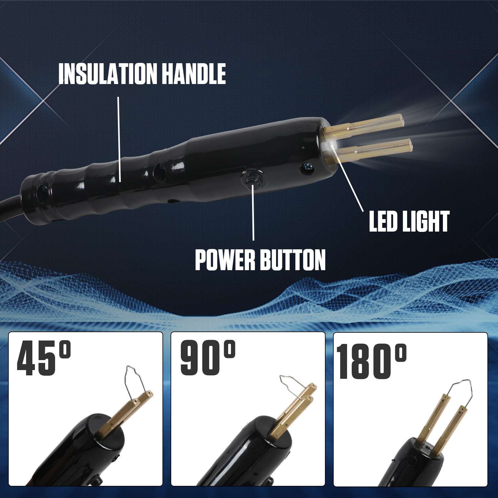 Plastic Welder Hot Stapler Car Bumper Fender Plastic Welding Kit+600 ...