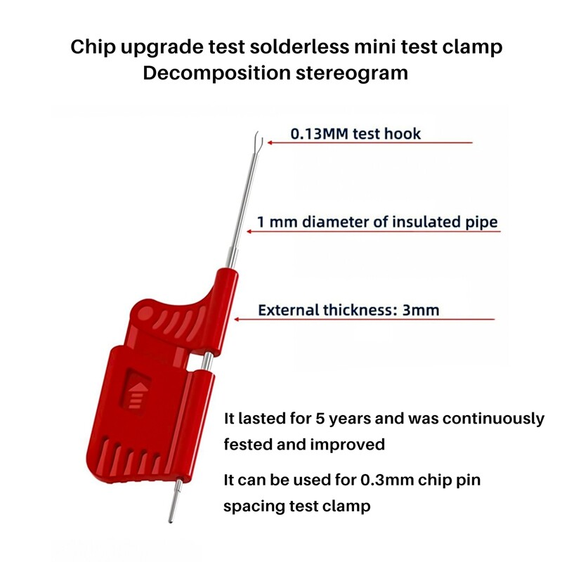 10Pcs SDK08 Test Clip SMD IC Test Hook Clips for Electrical Testing ...